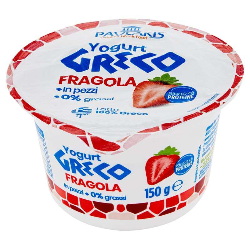 Yogurt Greco Fragola 0% - Atlante Food Service
